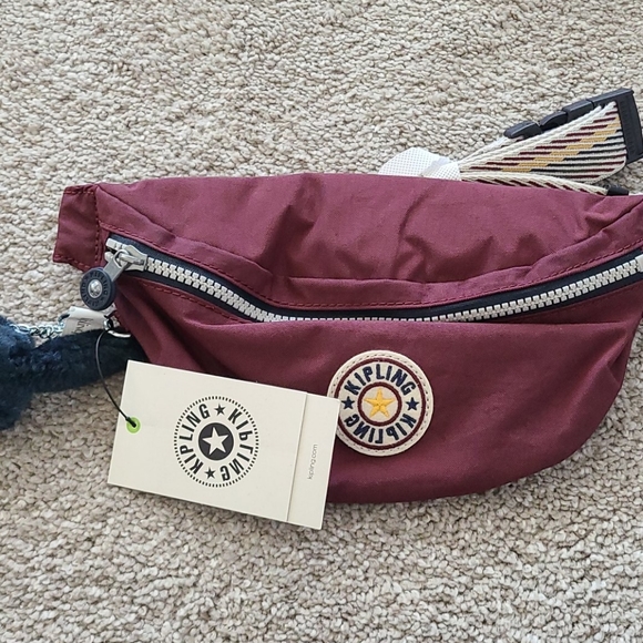 Kipling | Bags | Kipling Pria Sangria Red Varsity 36 Waist Pack | Poshmark